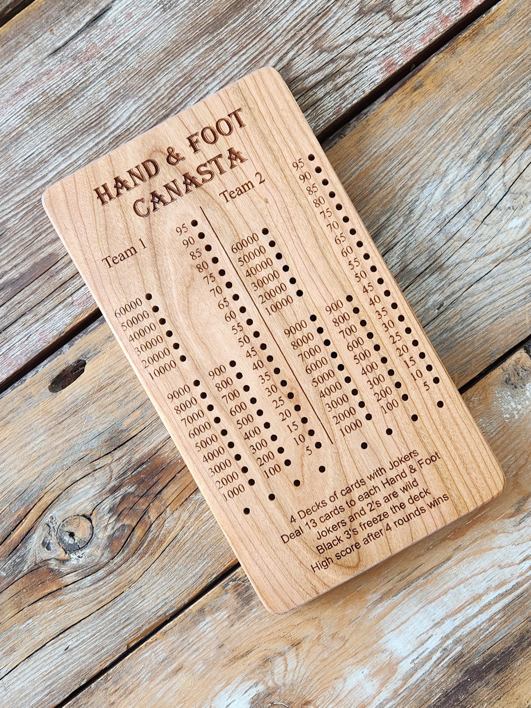 Canasta Game Board – Wood Goods
